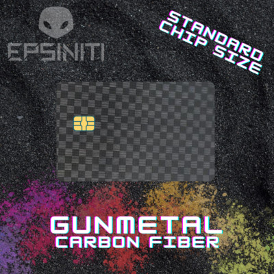 Gunmetal Carbon Fiber Credit Card Skin / Wrap Decal Pre-Cut Sticker | eBay