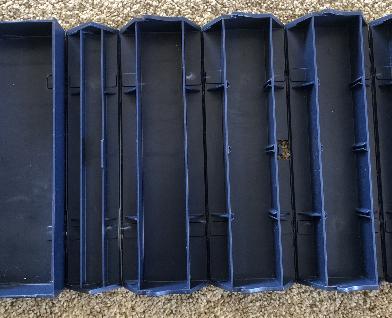 42" ROLYKIT Storage Kit BLUE Fishing Tackle Box Tool Tote Jewelry ...