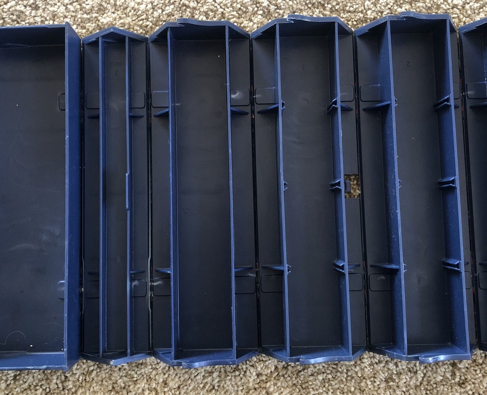 42" ROLYKIT Storage Kit BLUE Fishing Tackle Box Tool Tote Jewelry ...