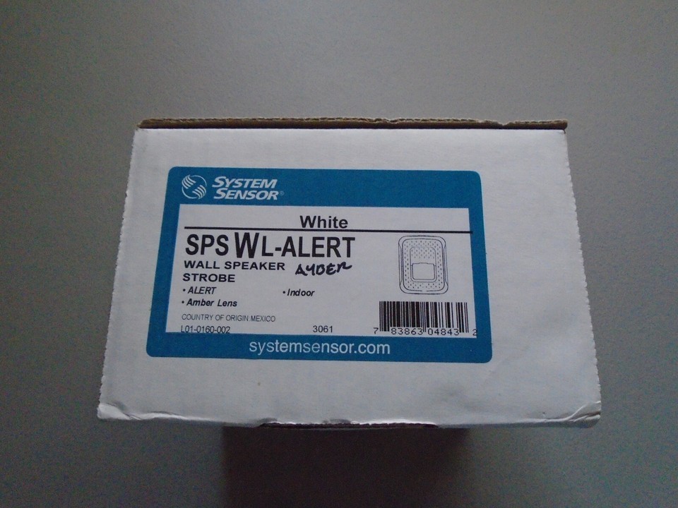 SYSTEM SENSOR SPSWL-ALERT (AMBER) "NEW OPEN BOX" | eBay