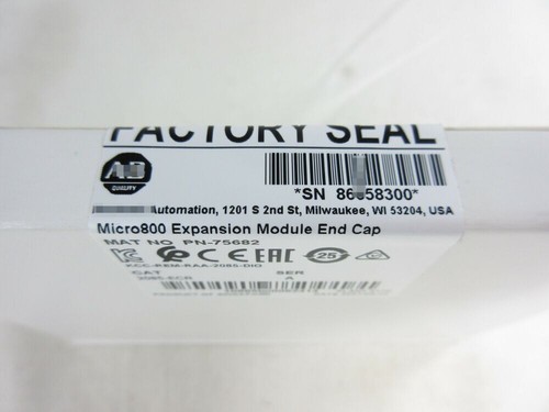 AB Allen Bradley 2085-ECR New Sealed Micro800 Expansion Module End Cap ...