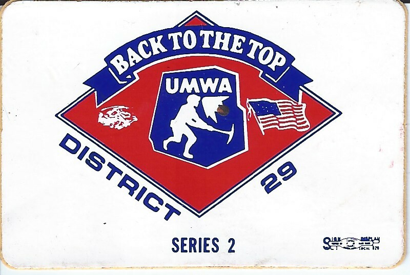 UMWA District 29 Back To The Top Vintage Unused Mining Hard Hat Decal ...