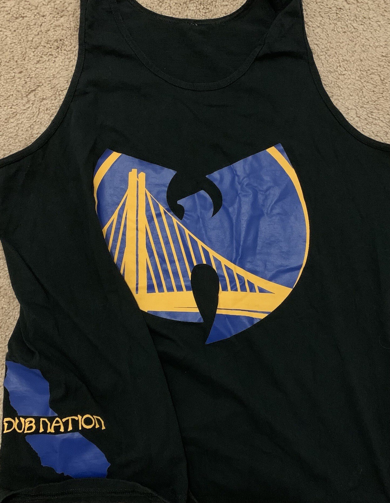 Golden State Warriors Wu Tang Clan Dub Nation Mash Up Tank Top | Size ...