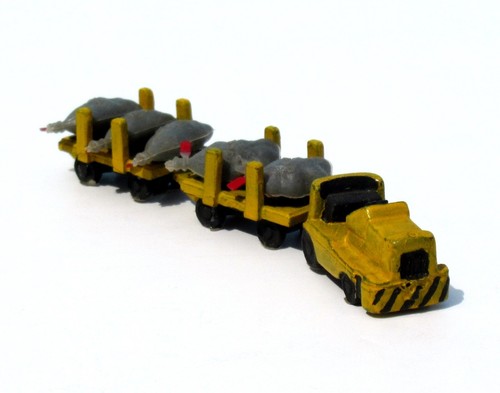 HO Railroad US Post Office Mail Pouch Sacks Baggage Tug Tractor Trolley ...