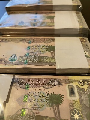 IRAQI DINAR 1 MILLION 20x 50K 1,000,000 IQD 2023 PRISTINE AUTHENTIC ...