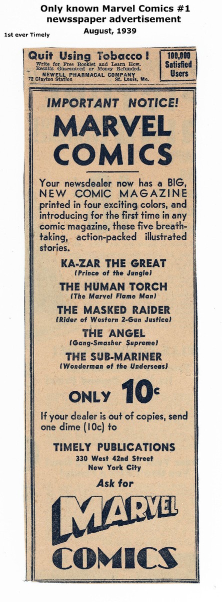 Timely Comics Logo Marvel By The Month