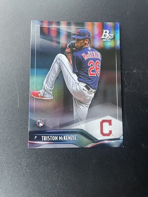 TRISTON MCKENZIE 2021 Bowman Platinum Ice Rookie Card RC #11 Cleveland ...