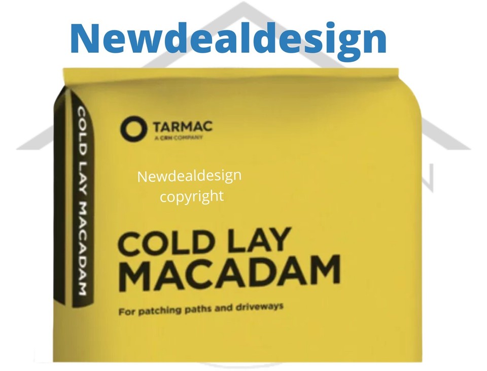 X2 25KG TARMAC COLD LAY MACADAM ASPHALT POT HOLE REPAIR ROAD PATH CAR ...