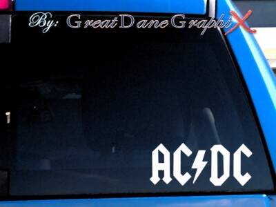 AC/DC AC DC - Vinyl Decal Sticker -Color Choice -HIGH QUALITY | eBay