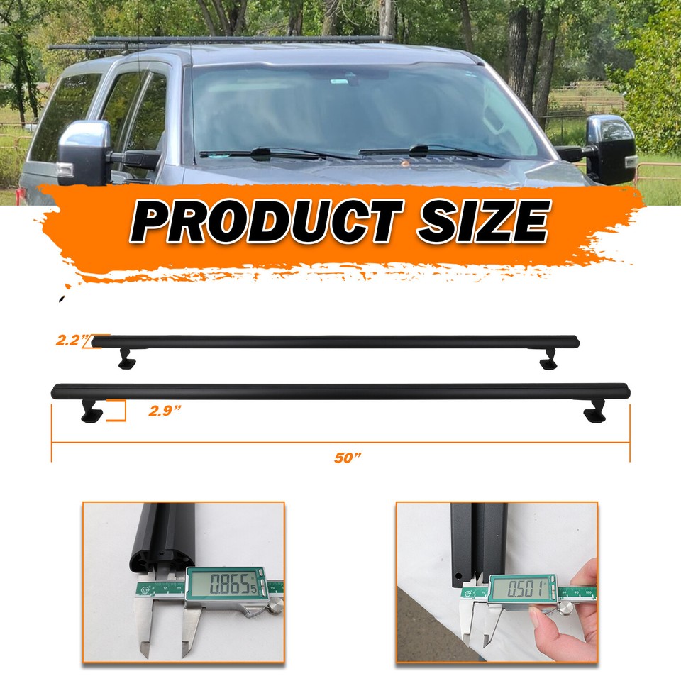 50" Adjustable Pickup Truck Topper Ladder Roof Rack Camper Shell for ...
