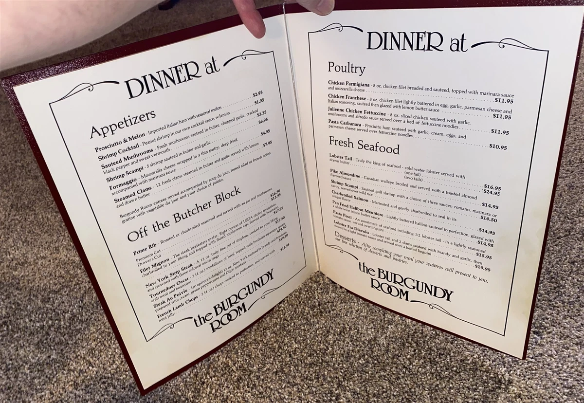 Fancy Restaurant Menu Cover