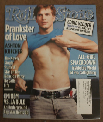 Rolling Stone Magazine - May 29, 2003 - Ashton Kutcher | eBay