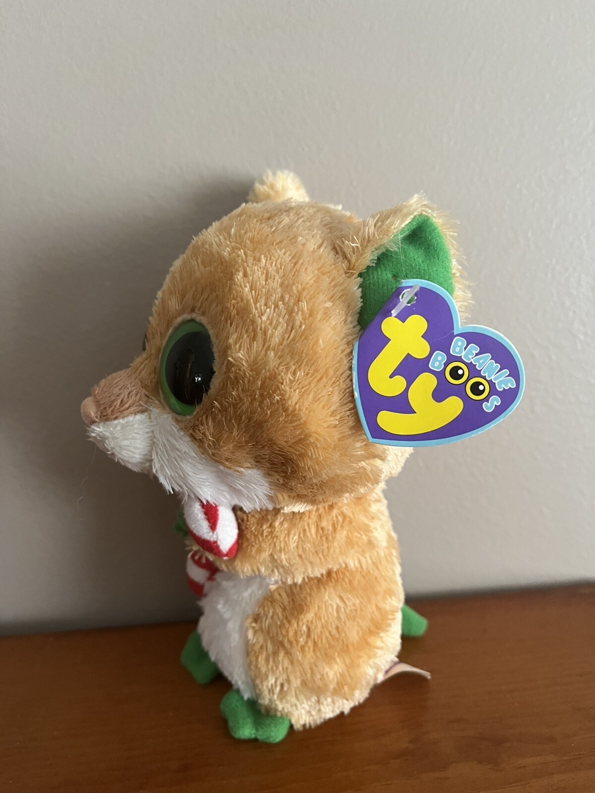 Ty Beanie Boos - CANDY CANE Hamster Mouse 6 " with Purple Hang Tag ...