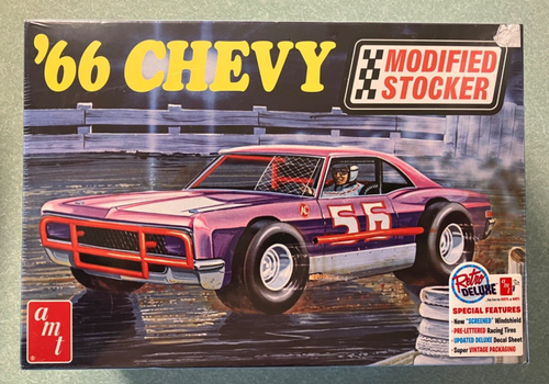 New Sealed AMT 1/25 Scale 1966 Chevy Impala Modified Stocker Plastic ...