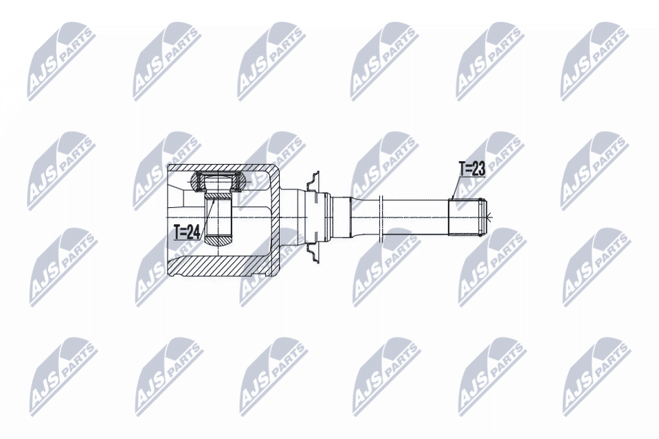 DRIVESHAFT CV JOINT KIT FRONT RIGHT NTY NPW-TY-082 V NEW OE REPLACEMENT ...