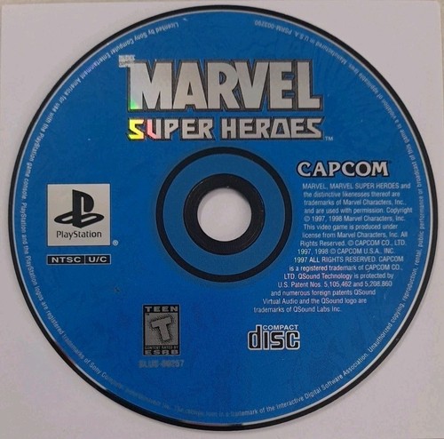 Marvel Super Heroes (PS1, Playstation 1) - Disc ONLY | eBay