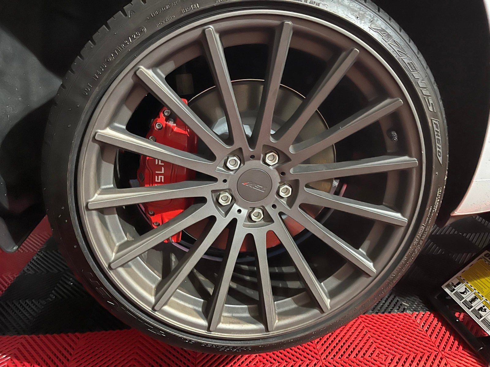 (2)TSW VICTOR SASCHA 20x10" 5x114.3 15 MULTI SPOKE WHEEL RIM (GUNMETAL ...