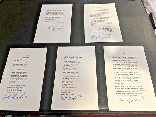 Michael Madsen - Signed Numbered (X/500) Broadside Poems 5 Actor Poet ...