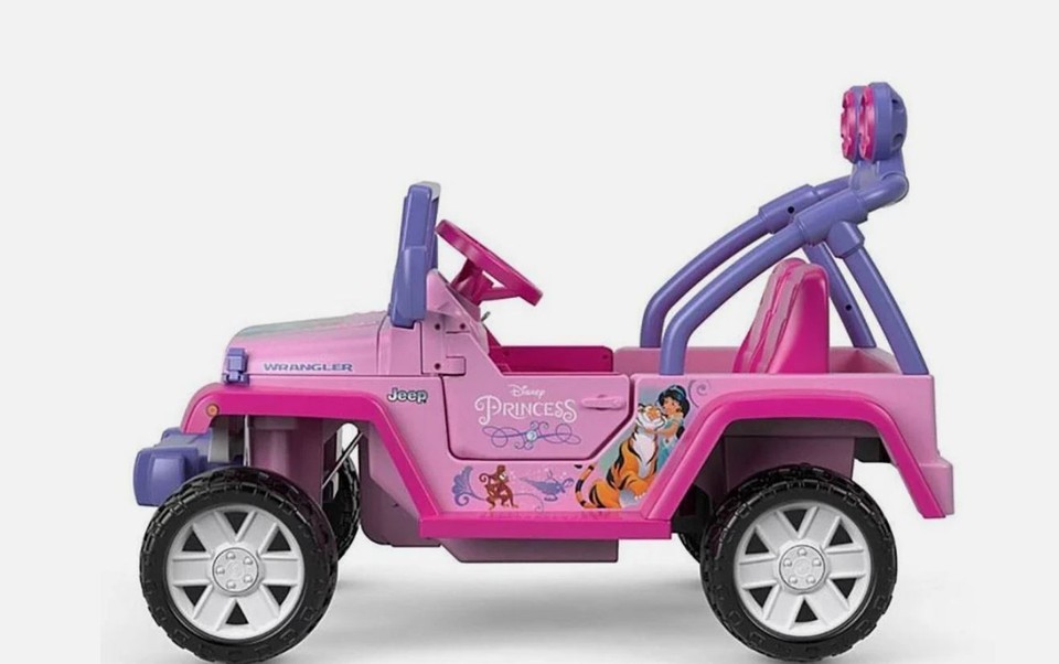 NEW Power Wheels Disney Princess Jeep Wrangler Battery Powered Ride-On ...