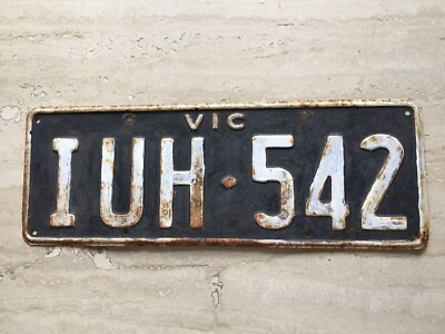 Original Vintage Collectable VIC NUMBER PLATE - For Display Purposes ...