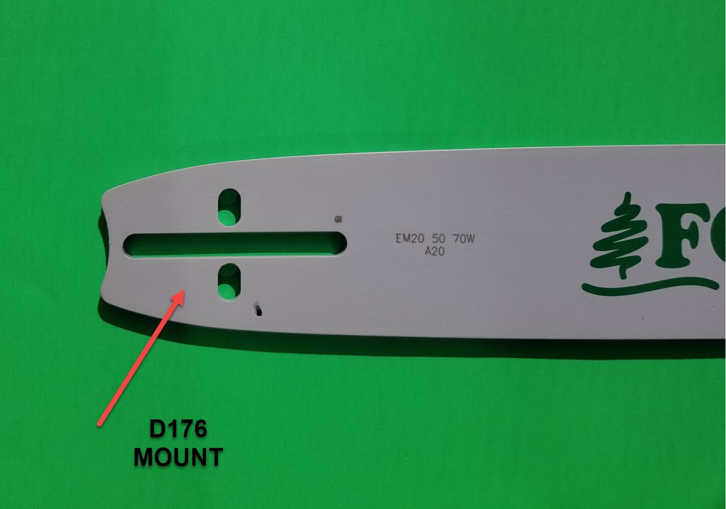 20" Forester Chainsaw Bar 3/8 .050 70 DL D176 Mount for Large Echo ...