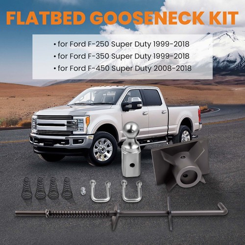Universal Flatbed Gooseneck Trailer Hitch & 2-5/16" Ball For GNRK1500 ...
