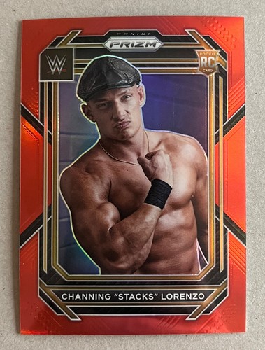 Channing Lorenzo 2023 Panini Prizm WWE RED PRIZM PARALLEL Rookie #113 / ...