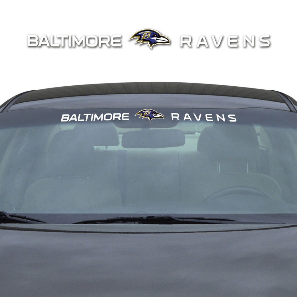 NFL - Baltimore Ravens Sun Stripe Windshield Decal 3.25 in. x 34 in ...