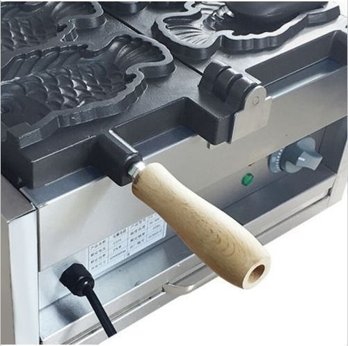 New Fish Ice Cream Taiyaki Maker Machine electric open mouth taiyaki ...