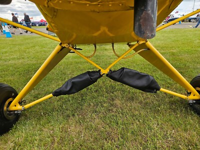 Piper J3 Cub Heavy Duty Leather Bungee Covers, Original Fit! Silver ...