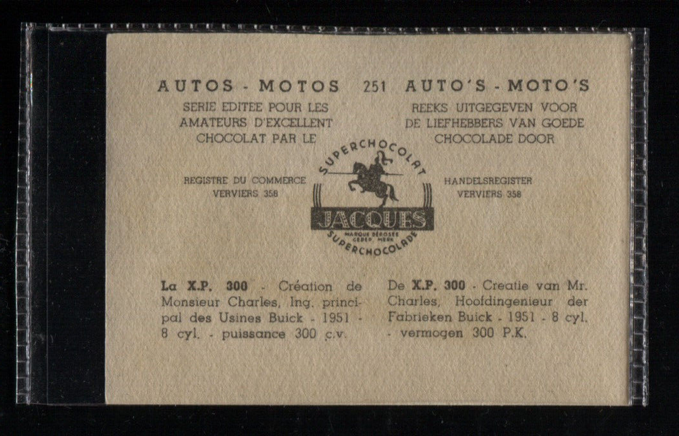 Buick XP 300 Prototype 1951 Vintage 1950s Dutch Trading Card | eBay