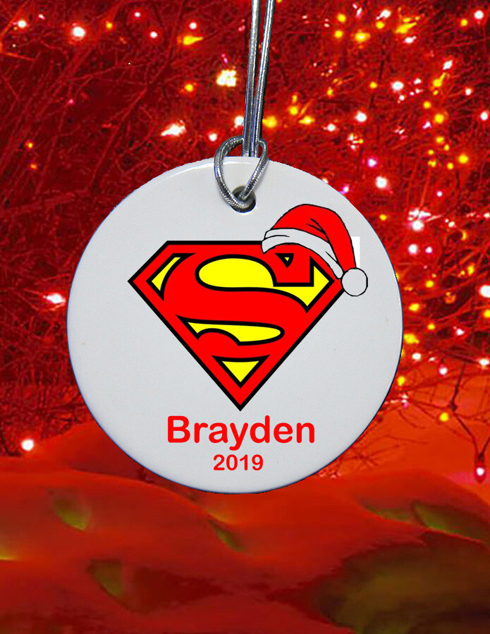 Superman Christmas Tree Ornament custom 2021 personalized | eBay