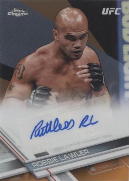2017 Topps Chrome UFC - Fighter Autographs Orange Refractor #FA-RL ...