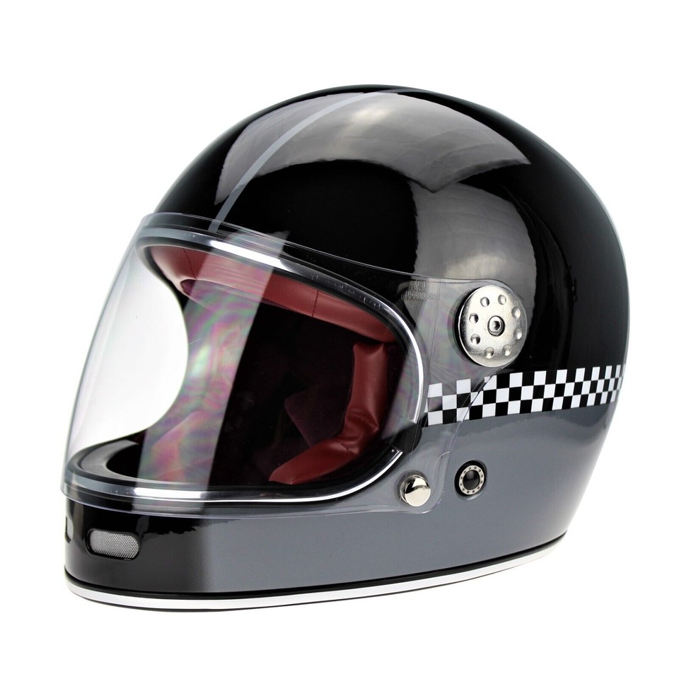 ViPER F656 Vintage Motorcycle Full Face Scooter Retro Crash Helmet ...