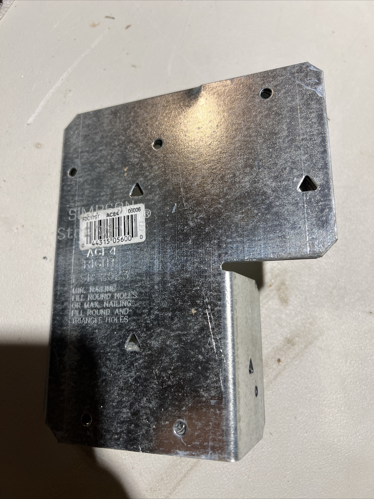 6pcs Simpson Strong-Tie ACE4 Adjustable Post Cap End Cap Galvaniz Right ...