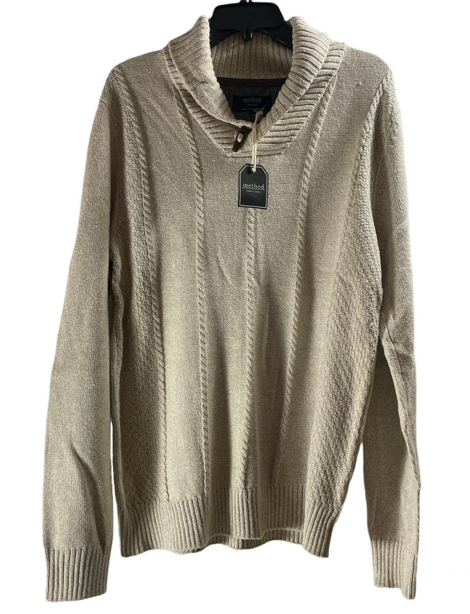 Mens Sweater Cowl Neck