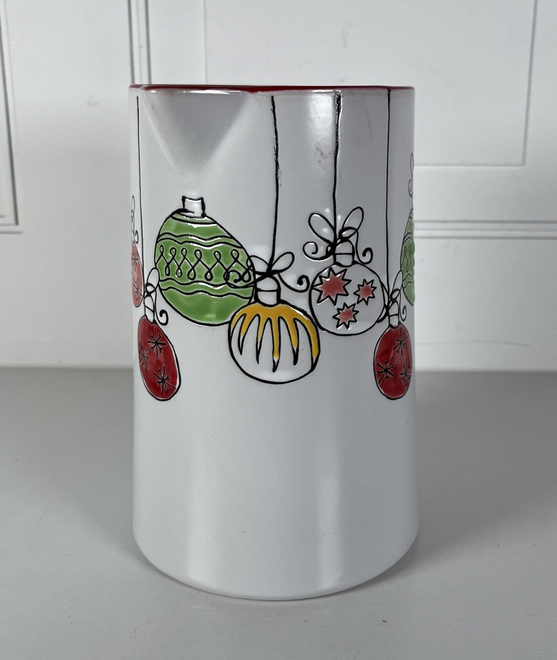 Inhomestylez Spectrum Designz Christmas Ornament Pitcher | eBay