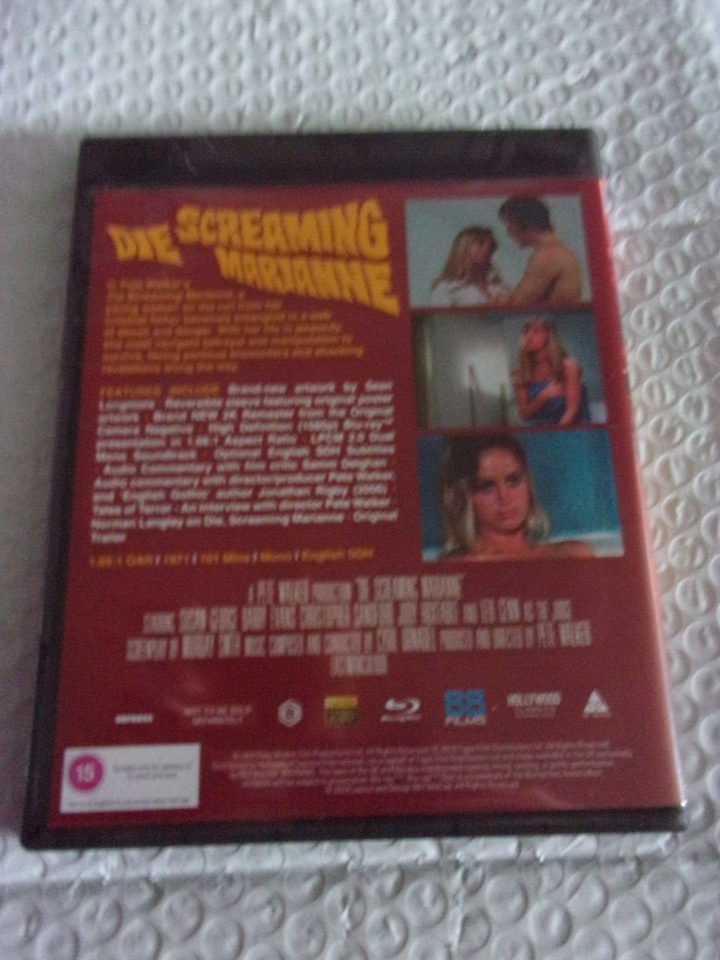 DIE SCREAMING MARIANNE - BLU-RAY - NEW-REGION B-FROM THE FLESH AND ...