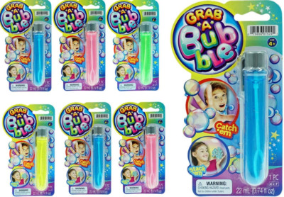 Grab a Bubble - Touchable Mini Bubbles Wand Toy (6 Pack Assorted Color ...