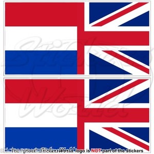 NETHERLANDS-United Kingdom Flag, Dutch-UK British Union Jack 75mm ...