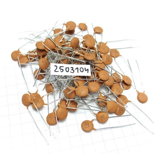 Capacitor 100nF 100V Y5V R5mm Ceramic Disc SR Passives CC-104/100 ...