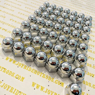 Ford Flathead V8 Cylinder Head Nut Acorn Covers- 11/16" -Chromed Metal ...