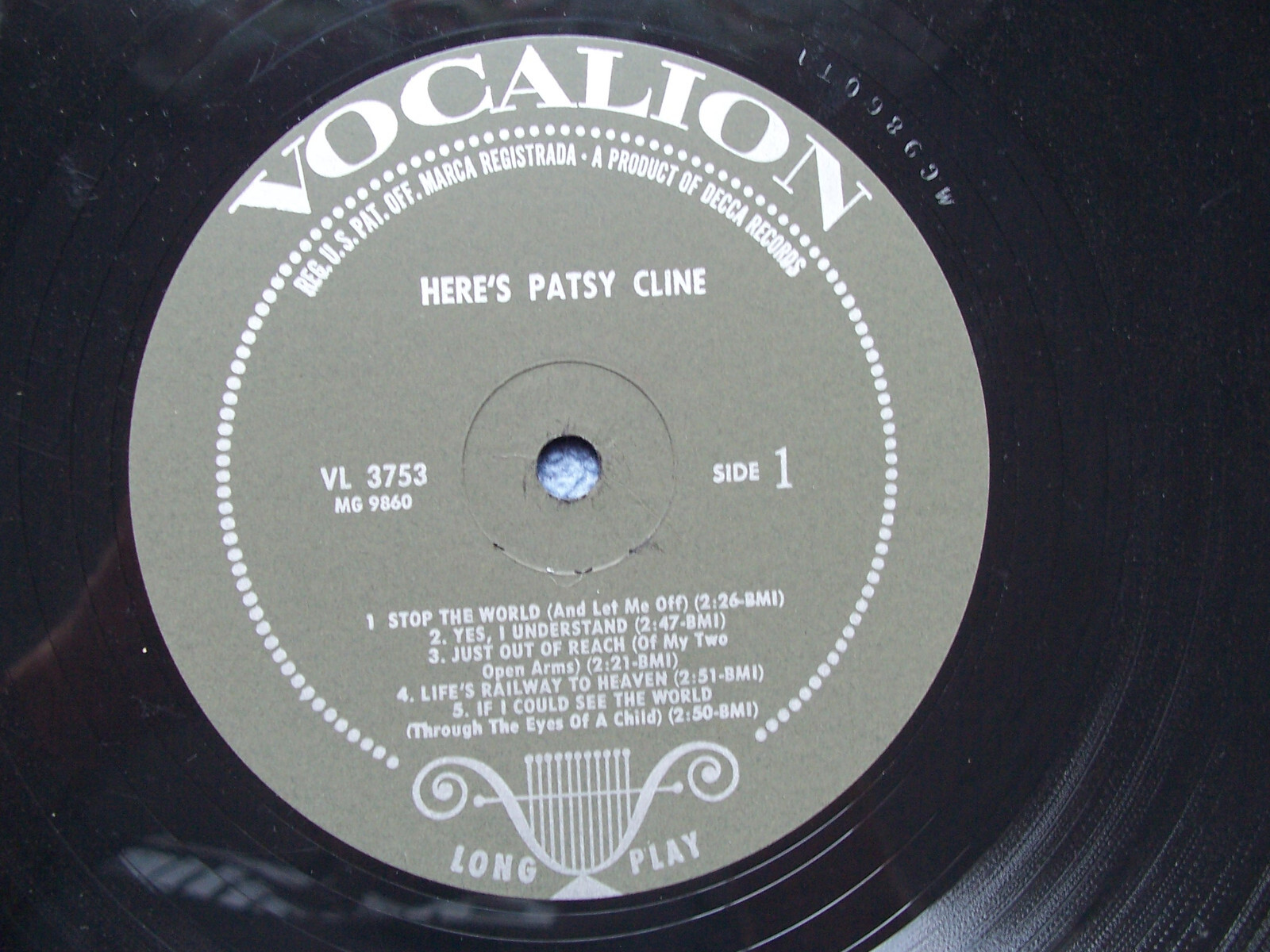 Patsy Cline....Here's Patsy Cline...Country Orig LP 1965 | eBay