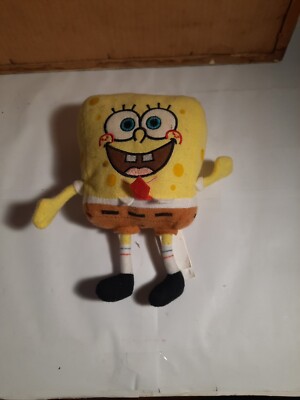 Nanco Viacom SpongeBob SquarePants Plush Stuffed Toy Yellow 2002 ...