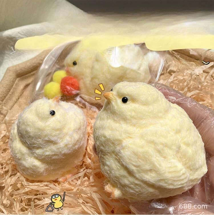 Handmade Taba Squishy Chick Ultra Soft Squishy Fidget Toys Silicone ...