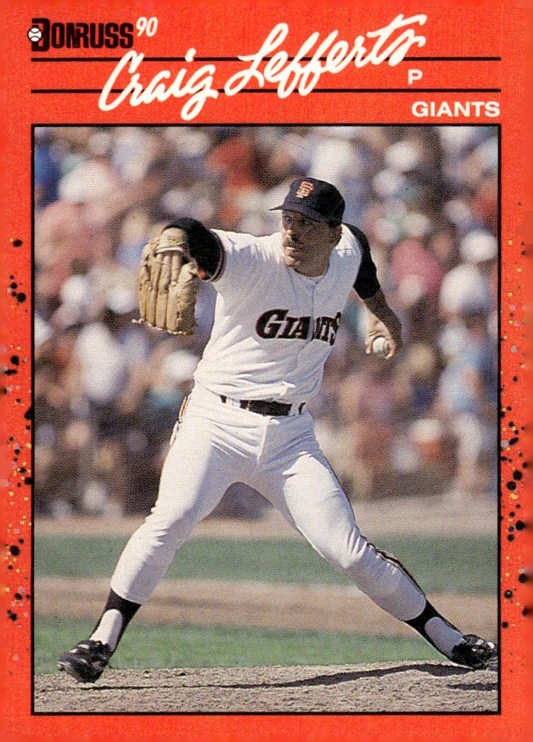 1990 Donruss #376 Craig Lefferts - San Francisco Giants | eBay