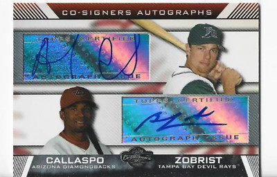 Alberto Callaspo / Ben Zobrist 2007 Topps #CS-CZ Co-Signers Dual ...