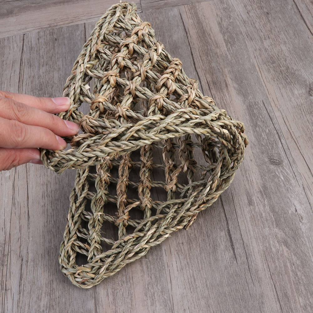 2 Pcs Animal Hanging Cage Mat Lizard Double Grass Fibers Hammock Gecko ...