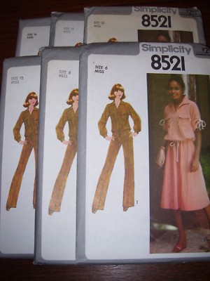 🌺1977 UNCIRCULATED SIMPLICITY 8521-LADIES DRAWSTRING TOP-BOTTOMS PATTERN 6-14FF | eBay