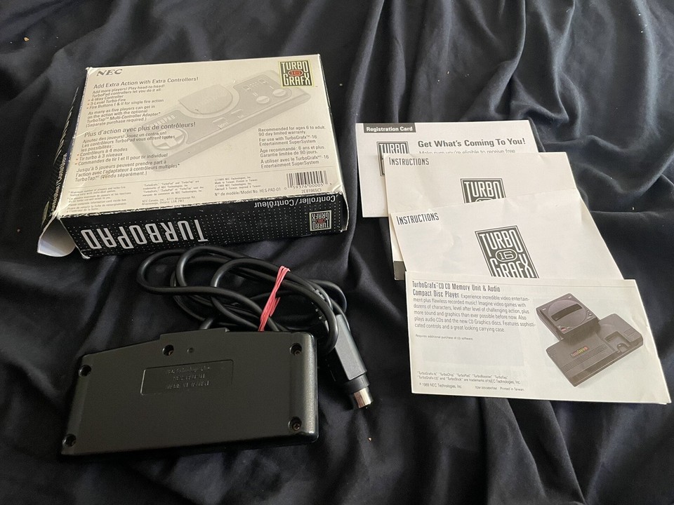 NEC Turbo-Grafx 16 TurboPad Controller - Super Clean - Authentic | eBay